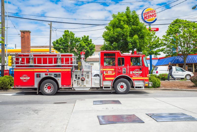 Seattle Fire Rescue at Pike Place Market Editorial Photography - Image ...