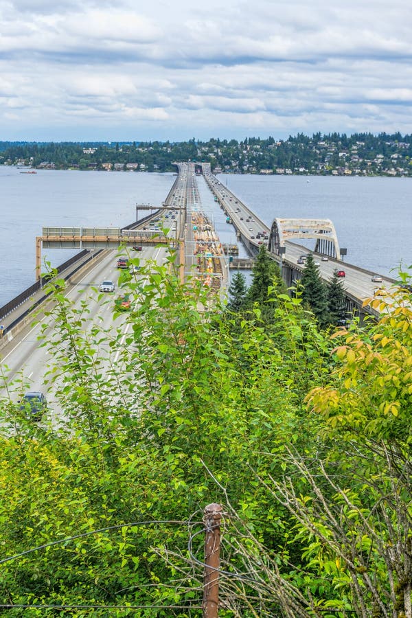 Seattle Floating Bridge stock photo. Image of floating - 4215660
