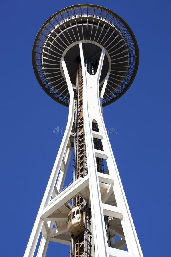 Seattle Futuristic Tower and Elevator Editorial Stock Image - Image of ...