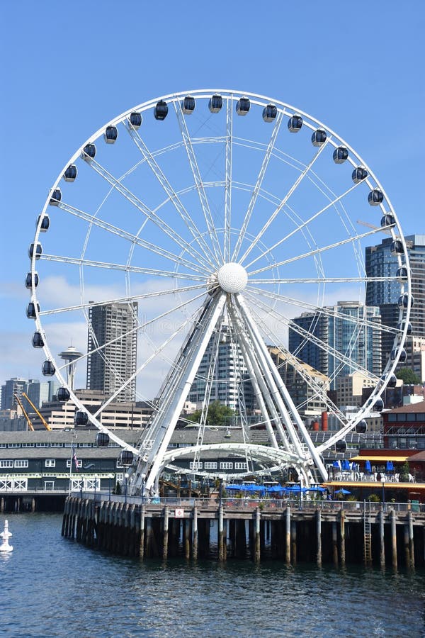 The Seattle Great Wheel in Seattle, Washington Editorial Stock Image ... The Seattle Great Wheel in Seattle, Washington Editorial Stock Image ...