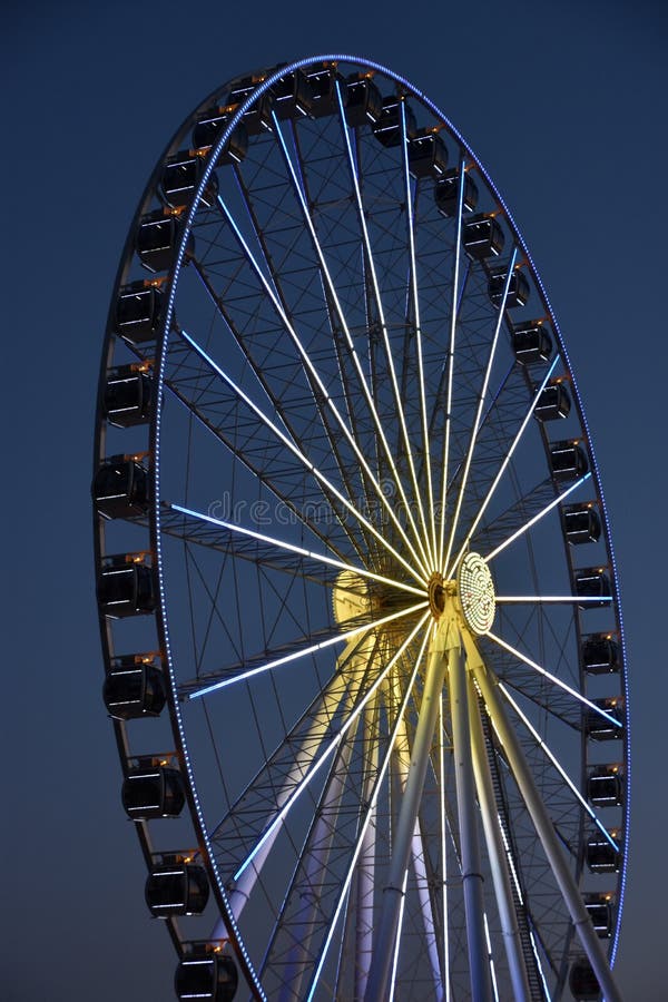 The Seattle Great Wheel in Seattle, Washington Stock Image - Image of ...