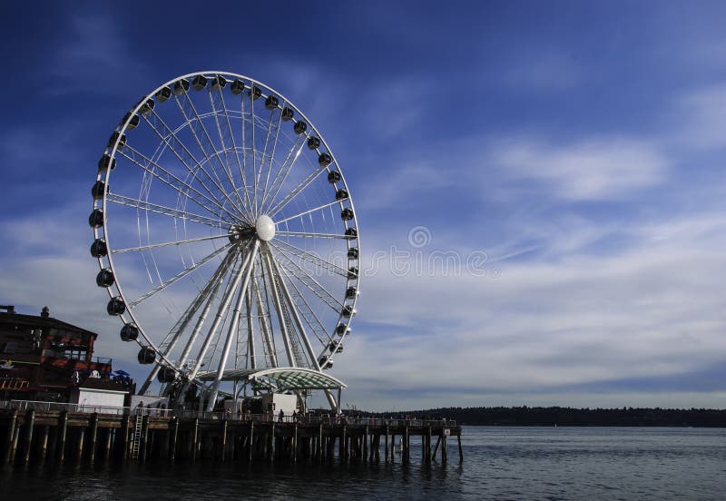 Seattle Great Wheel 1 Year Old Editorial Photography - Image of wheel ...