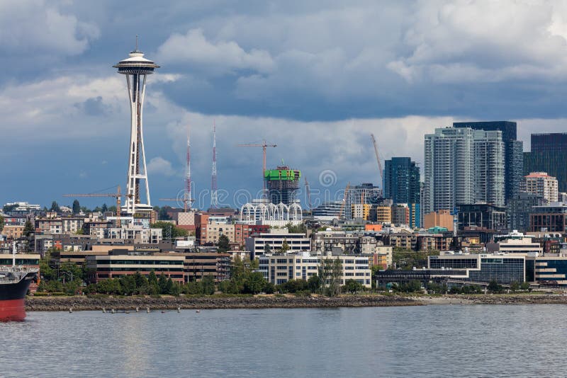 Seattle Harbor editorial stock photo. Image of industry - 74788728