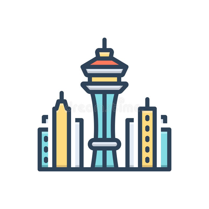 Seattle Skyline Icon Stock Illustrations – 252 Seattle Skyline Icon ...