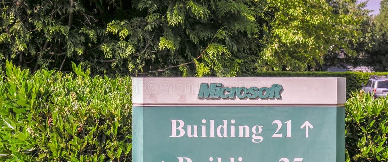 SEATTLE - JULY 23, 2006: Microsoft Headquarters Signs. Microsoft is a ...
