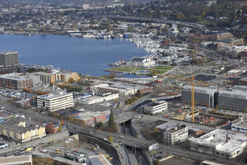 Seattle, Lake Union editorial stock photo. Image of modern - 22242193