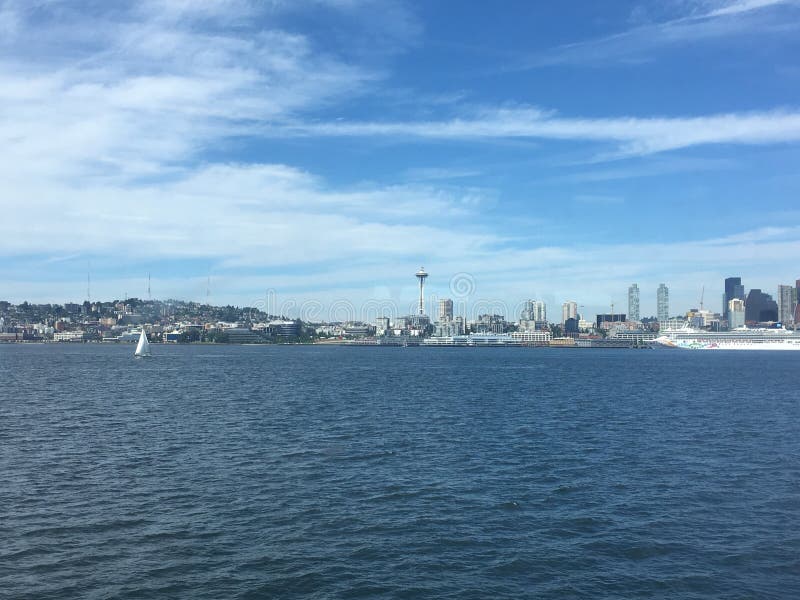 Seattle landscape stock photo. Image of landscape, water - 95115682