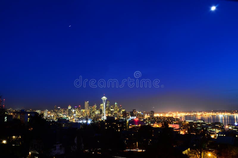 Seattle long exposure stock photo. Image of beautiful - 17079734