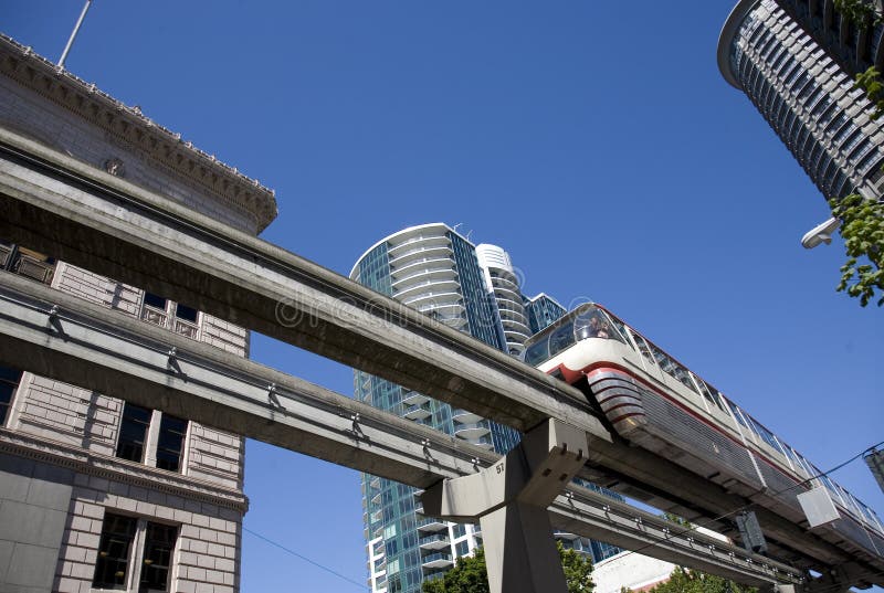 Seattle Monorail and EMP Museum Editorial Stock Photo - Image of ...