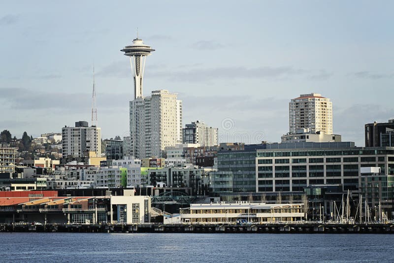 Seattle panorama stock photo. Image of harbor, washington - 48539526