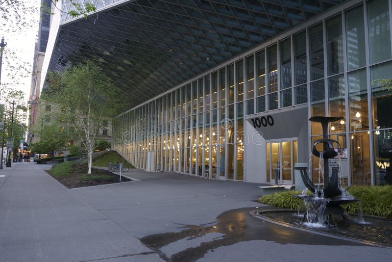Seattle Public Library Entrance
