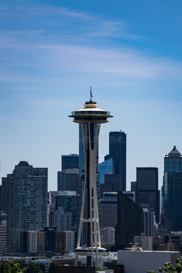 Seattle`s Space Needle Standing Tall Editorial Photography - Image of ...