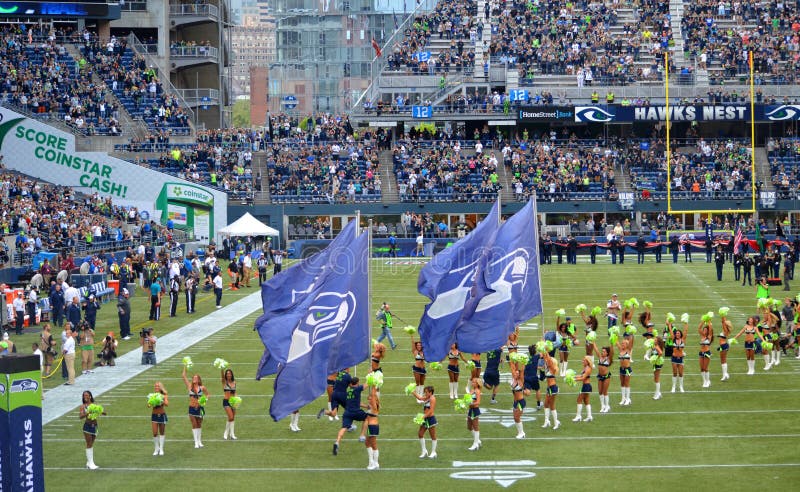 Seattle Seahawks Take the Field Editorial Photography - Image of champs ...