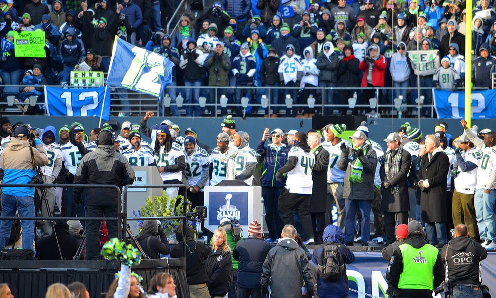 Seattle Seahawks Victory Celebration Editorial Photography - Image of ...
