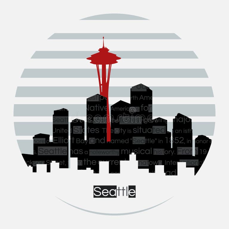 Seattle Space Needle Vector Art Stock Illustrations – 66 Seattle Space ...