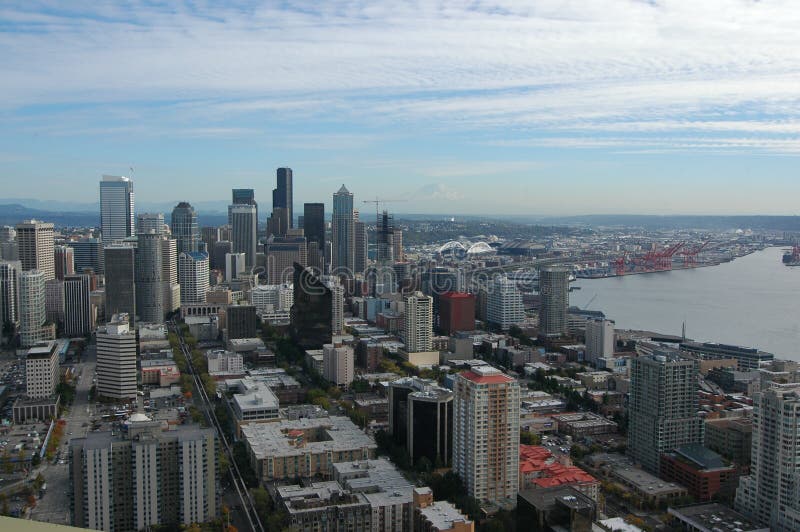Seattle Skyline stock photo. Image of overview, buildings - 1627594