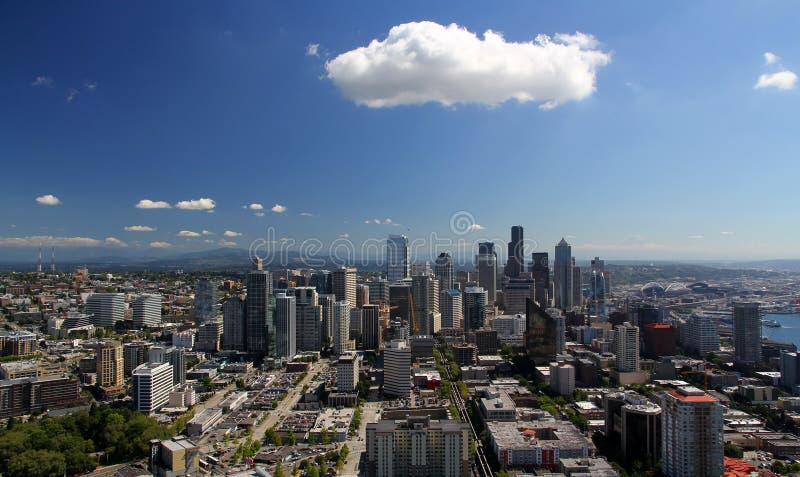 Seattle Skyline stock photo. Image of building, beautiful - 26870262