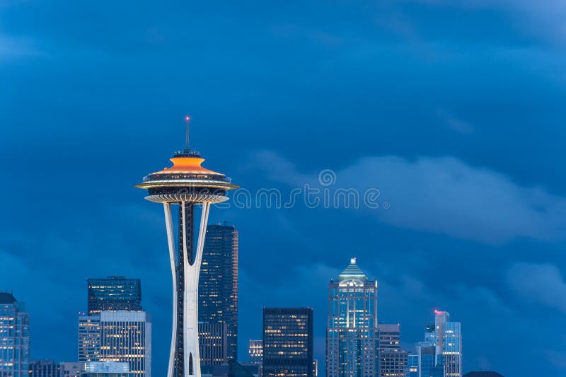 Seattle Skyline, from Queen Anne Hill Editorial Image - Image of ...