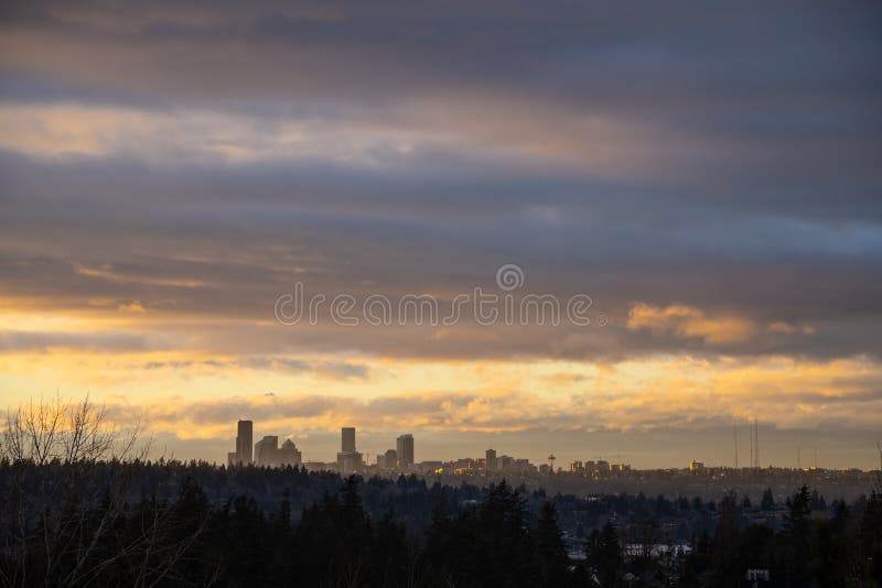 Seattle Skyline stock image. Image of pacific, metropolitan - 219070735