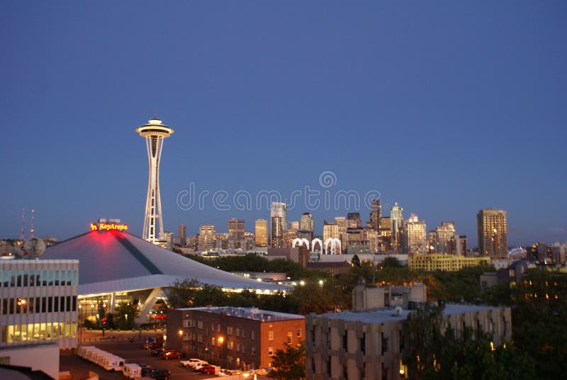 Seattle Skyline editorial stock image. Image of space - 54374319