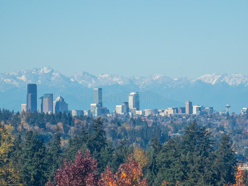 Seattle Skyline stock photo. Image of travel, washington - 215807954