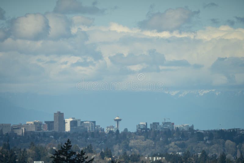 Seattle Skyline editorial image. Image of city, skyscraper - 233053150