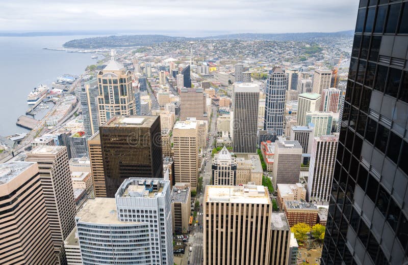 Seattle Skyline editorial photo. Image of seaport, pacific - 68627336