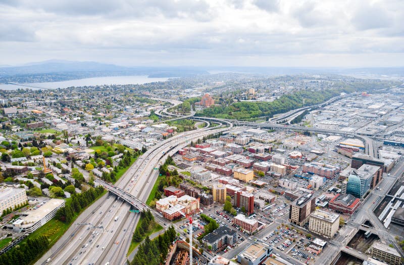 Seattle Skyline editorial photography. Image of puget - 68627337