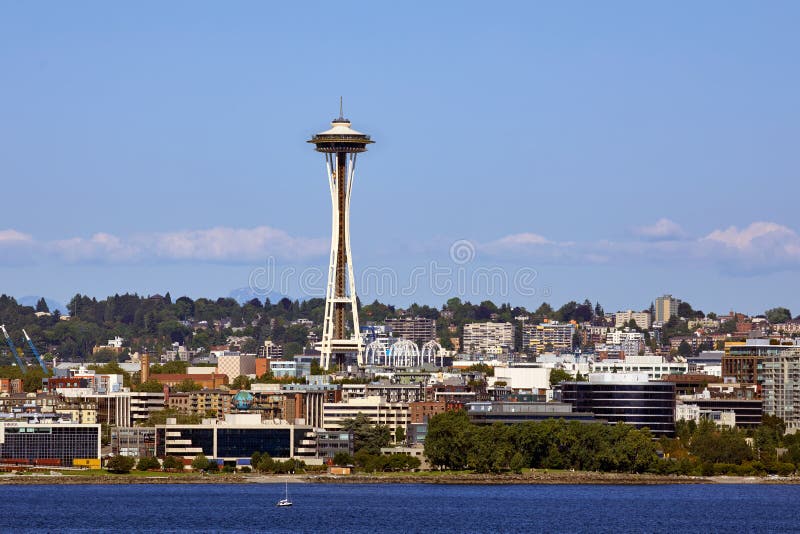 Seattle Skyline in Washington State Editorial Image - Image of ...