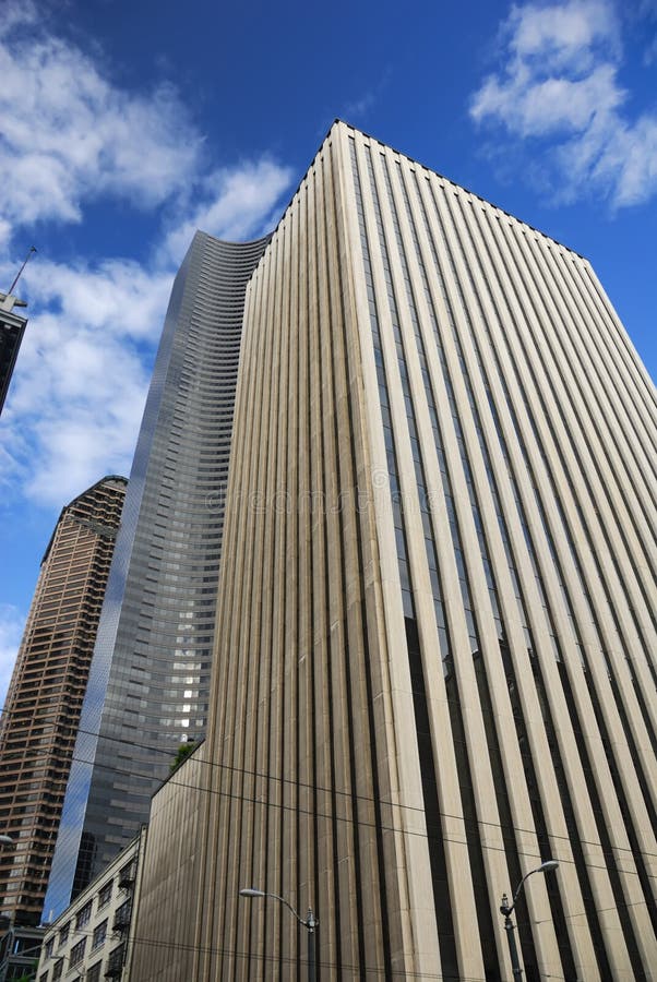 Seattle skyscrapers view stock image. Image of skyscraper - 20619293