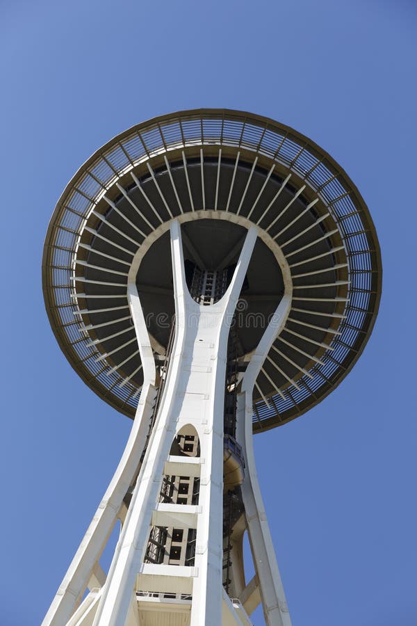 Space Needle from Below editorial photo. Image of landmark - 103973126