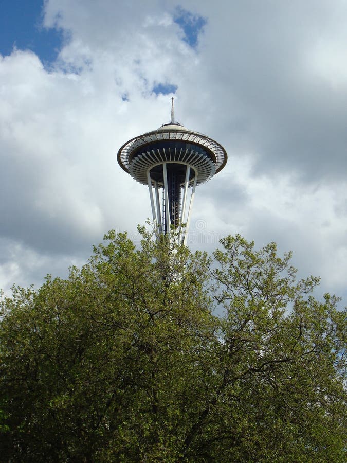 Seattle Space Needle editorial stock photo. Image of hourglass - 63837128