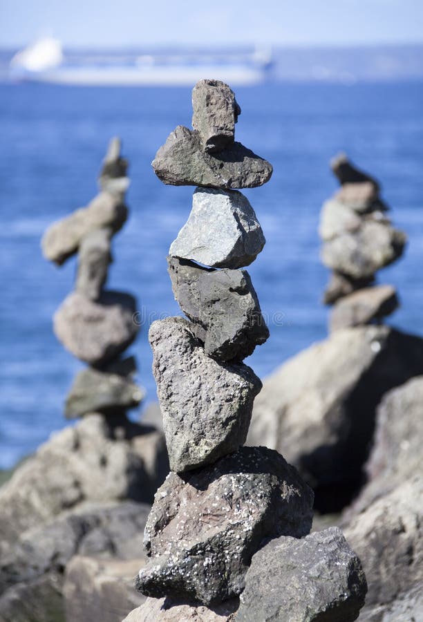 Seattle Stone Pyramids stock image. Image of objects - 80217085