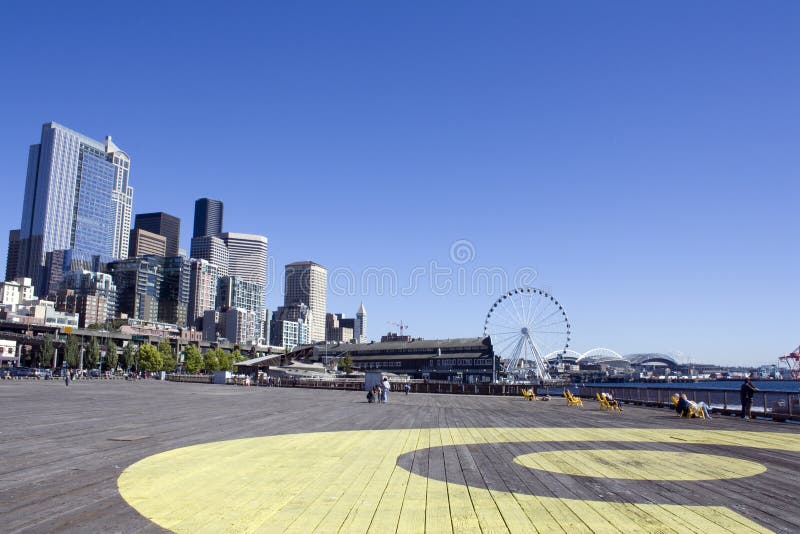 Seattle in Summer stock photo. Image of state, cityscape - 26636582