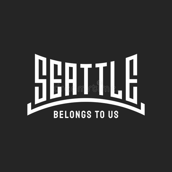 Seattle Typography Emblem stock vector. Illustration of streetwear ...