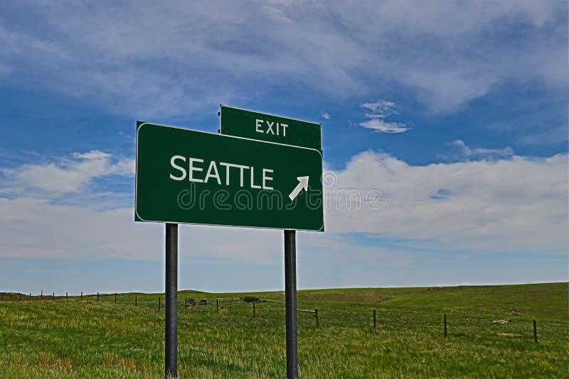 Seattle stock image. Image of driving, hill, green, direction - 95064481