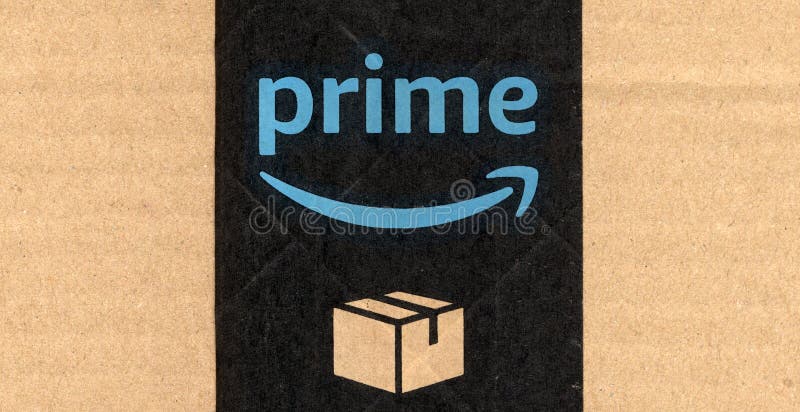 Amazon prime label editorial stock photo. Image of fast - 106903168