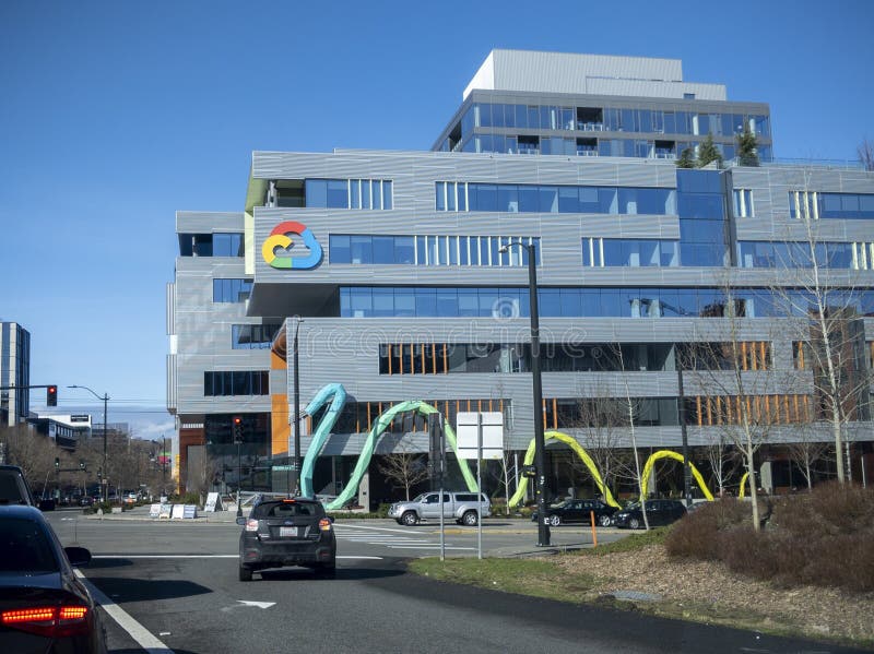 Seattle, WA USA - Circa March 2022: Street View of the Google Building ...