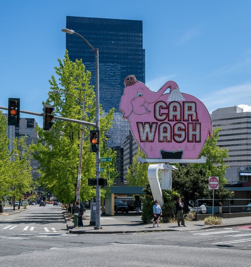 Seattle Architecture Skyline and Ferry 2 Stock Image - Image of water ...