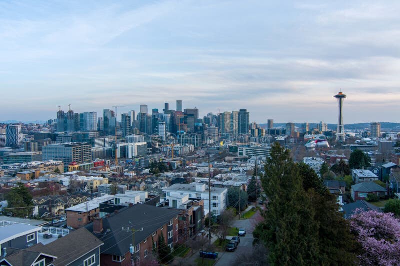 The Seattle, Washington Skyline in March 2023 Stock Photo - Image of ...