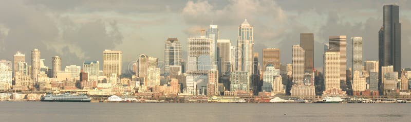 Seattle waterfront stock photo. Image of duct, metropolis - 396622