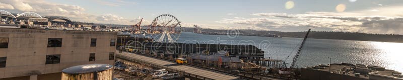Seattle Waterfront Febuary 2013 Editorial Photography - Image of travel ...