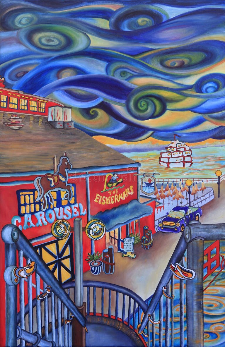 Seattle Waterfront Stock Illustrations – 215 Seattle Waterfront Stock ...