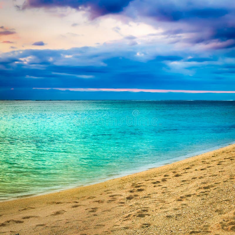 Sandy beach stock photo. Image of summer, hawaii, long - 14289200