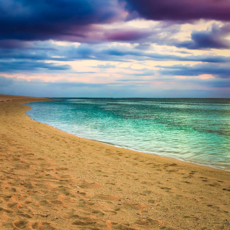 Seaview at Sunset. Amazing Landscape. Beautiful Beach Panorama Stock ... Seaview at Sunset. Amazing Landscape. Beautiful Beach Panorama Stock ...