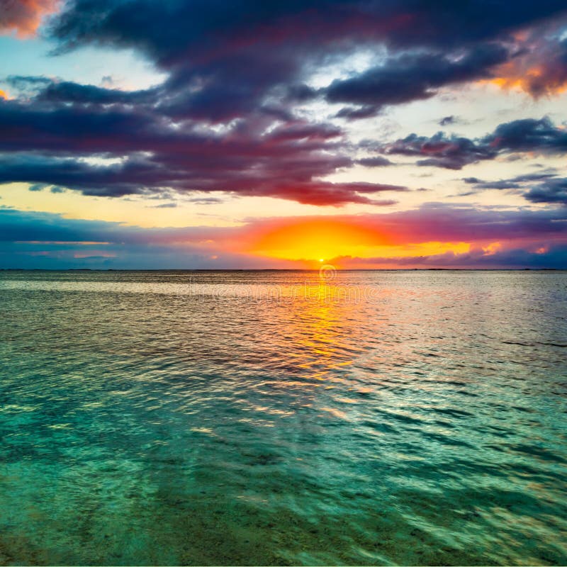 Seaview at Sunset. Amazing Landscape. Beautiful Beach Panorama Stock ... Seaview at Sunset. Amazing Landscape. Beautiful Beach Panorama Stock ...