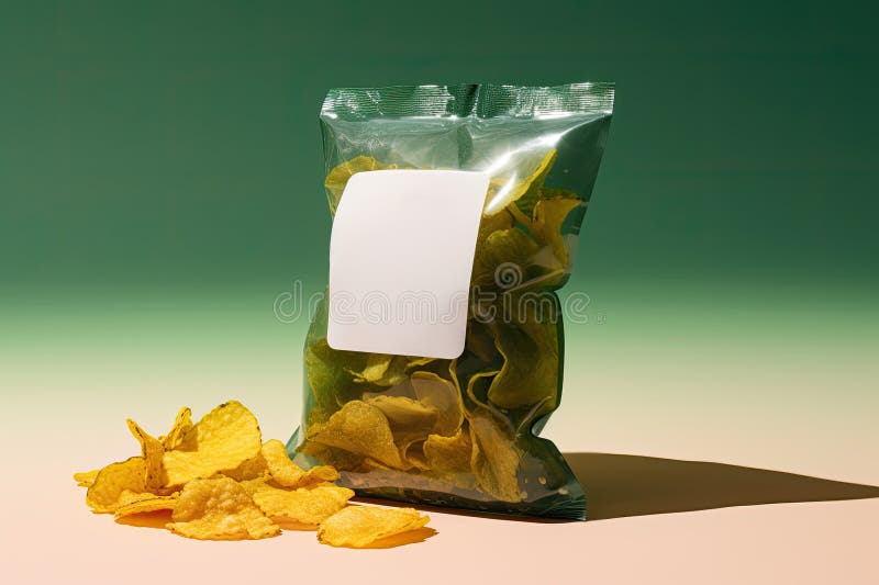 Seaweed Chips Created with Generative Al Technology Stock Illustration ...