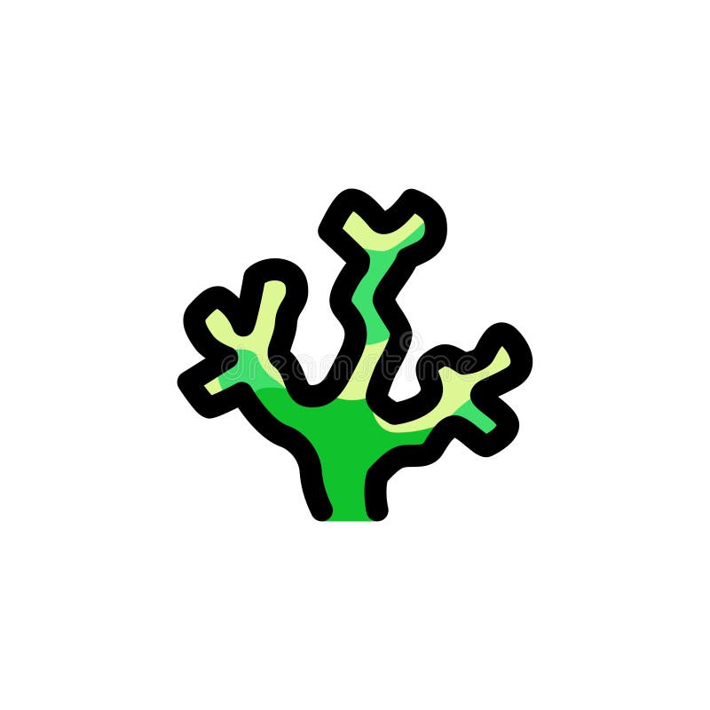 Seaweed Icon stock vector. Illustration of herbal, transparent - 266546528