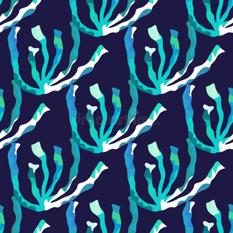 Seaweed pattern7 stock vector. Illustration of abstract - 124314541