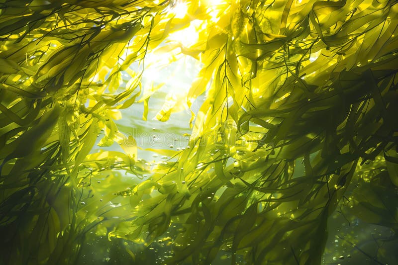 Seaweed and Sunlight stock illustration. Illustration of forest - 384084569